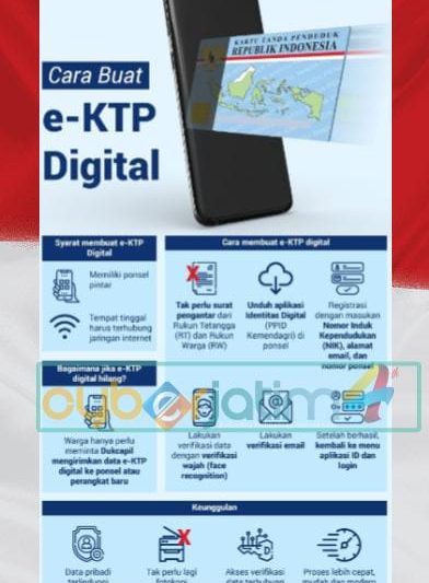 Cara Membuat KTP Digital secara Online,Ini Syaratnya – Cyber Jatim